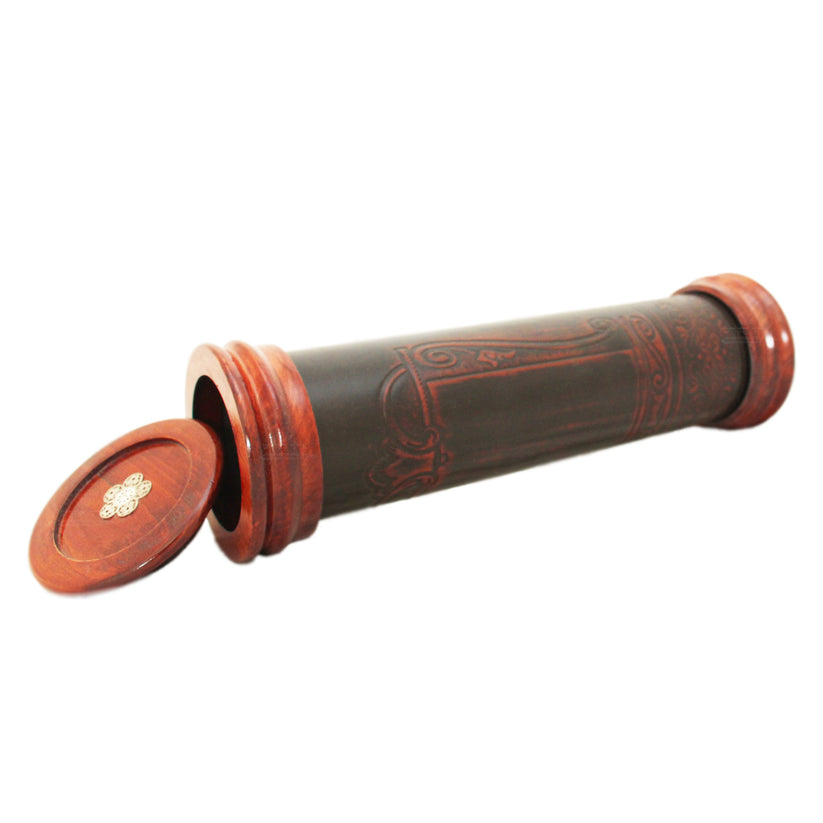 Royal genuine leather rigid megillah case – Adney Hakodesh